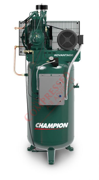 Champion 7.5hp, 22.3 CFM - Air Compressor System 3-6 Person Shop ...