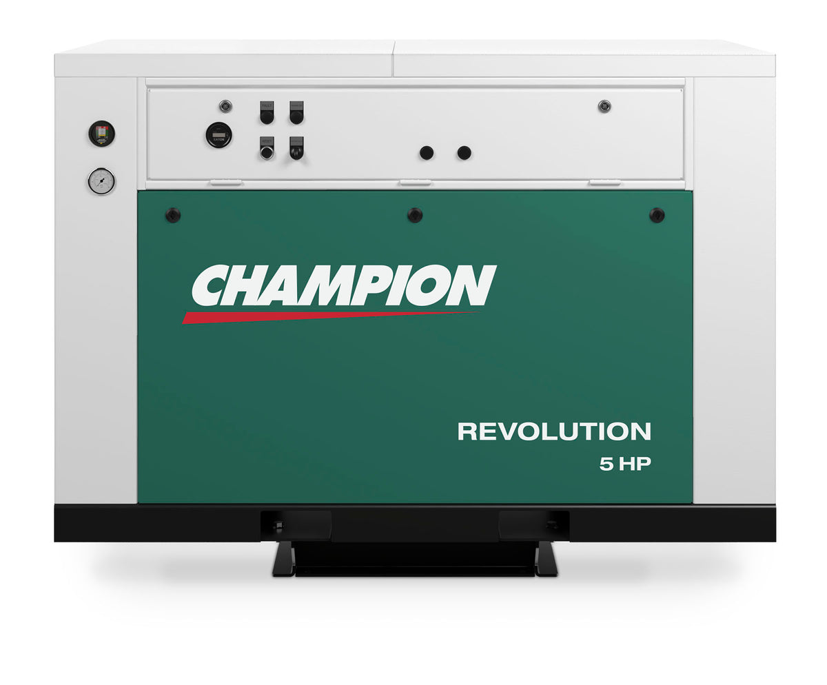 Champion BQR5 Revolution 5hp Quiet Enclosed Reciprocating Air Compress ...