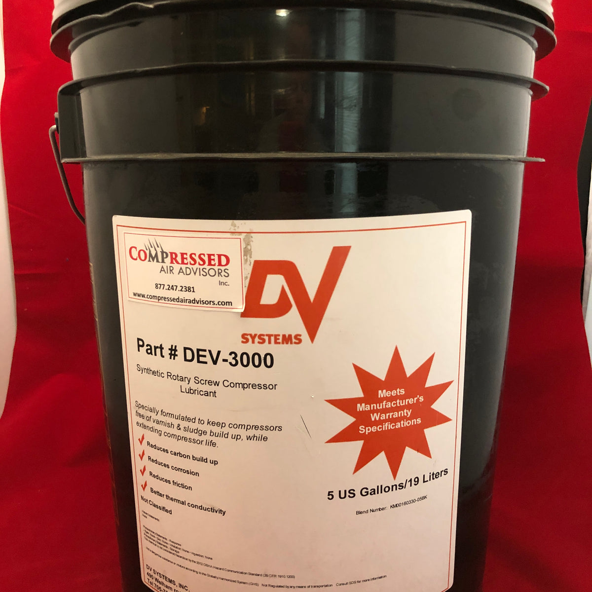 DV Systems DEV-3000: OEM Synthetic Rotary Screw Compressor Oil ...