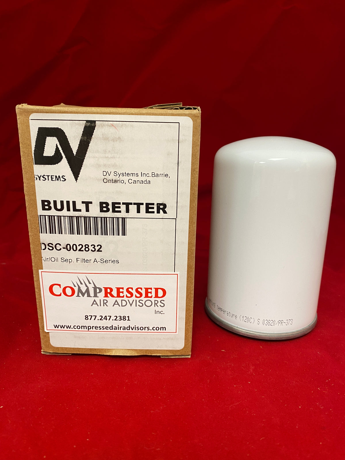 DV Systems OEM Air/Oil Separator DSC-002832 for A-Series Compressors ...