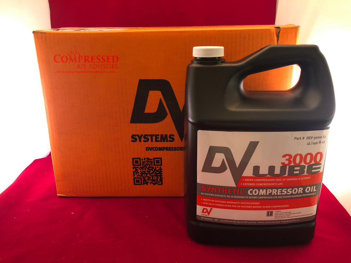 DV Systems DEV 3000 - Synthetic Compressor Oil - 1 Case (4) Gallons ...