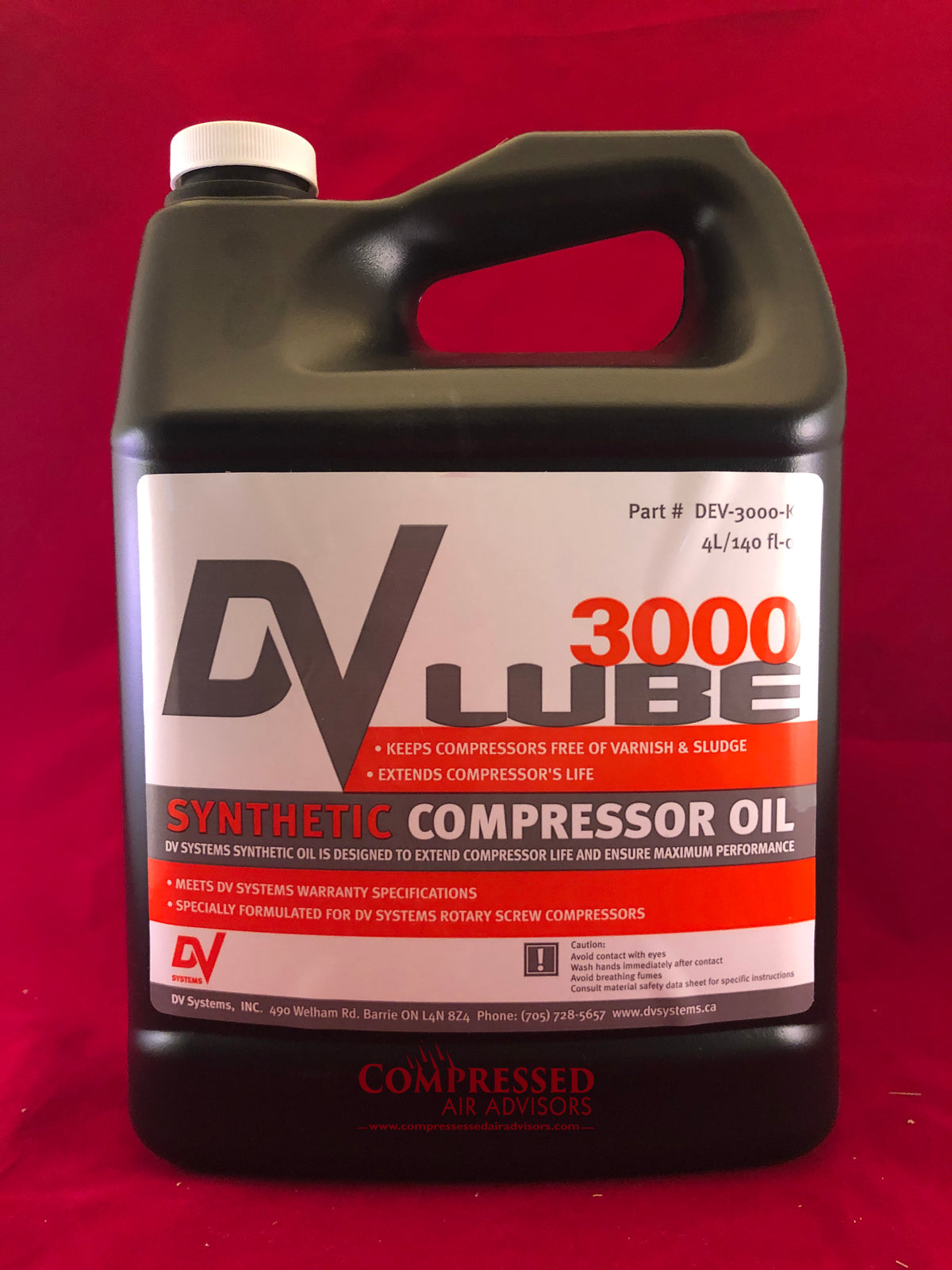 DV Systems DEV 3000 - Synthetic Compressor Oil - 1 Gallon — Compressed ...
