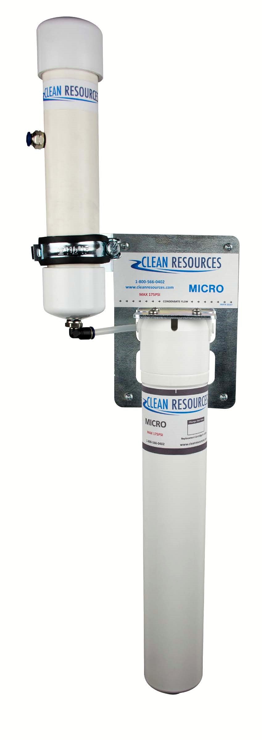 Clean Resources Micro - Oil/Water Separator up to 50 CFM up to 125PSI ...